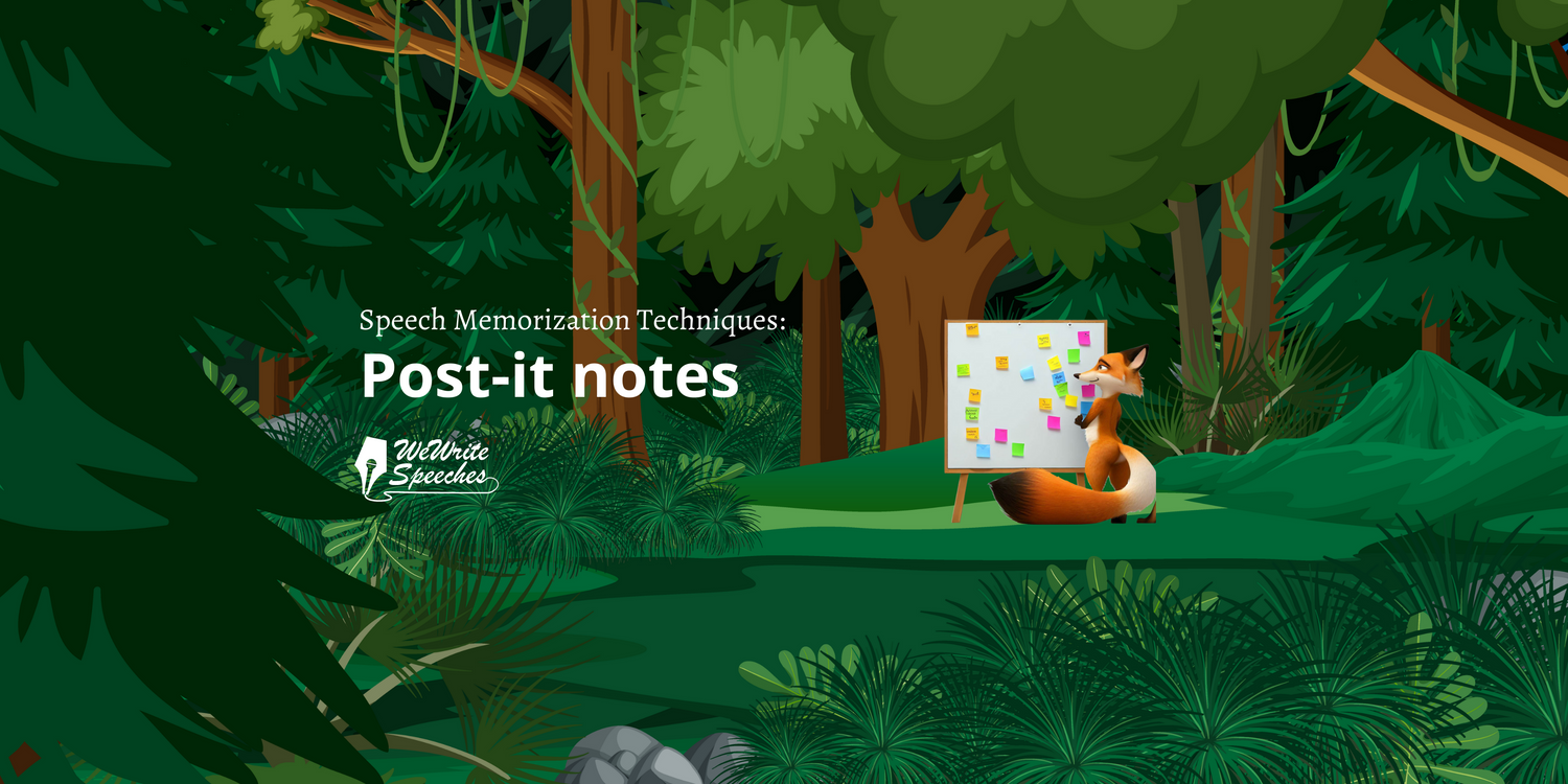 Post-It notes as a speech memorization technique – WeWriteSpeeches